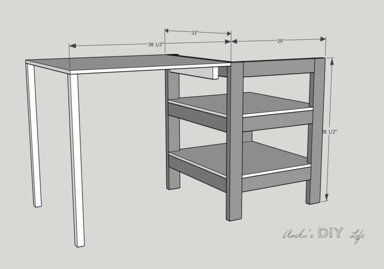 DIY Table Saw Stand With Folding Out-feed Table Printable Plans - DIY ...