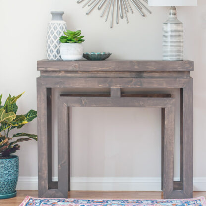 DIY Modern Console Table - DIY Designs By Anika