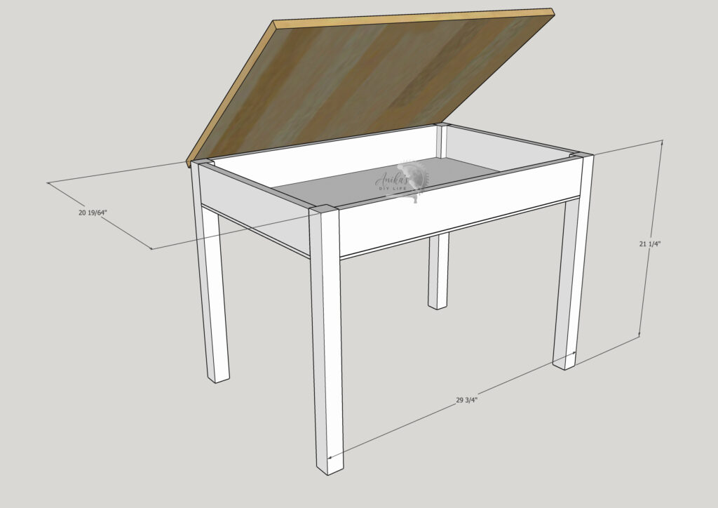 DIY Kids Desk with Storage and Chair Printable Plans - DIY Designs By Anika