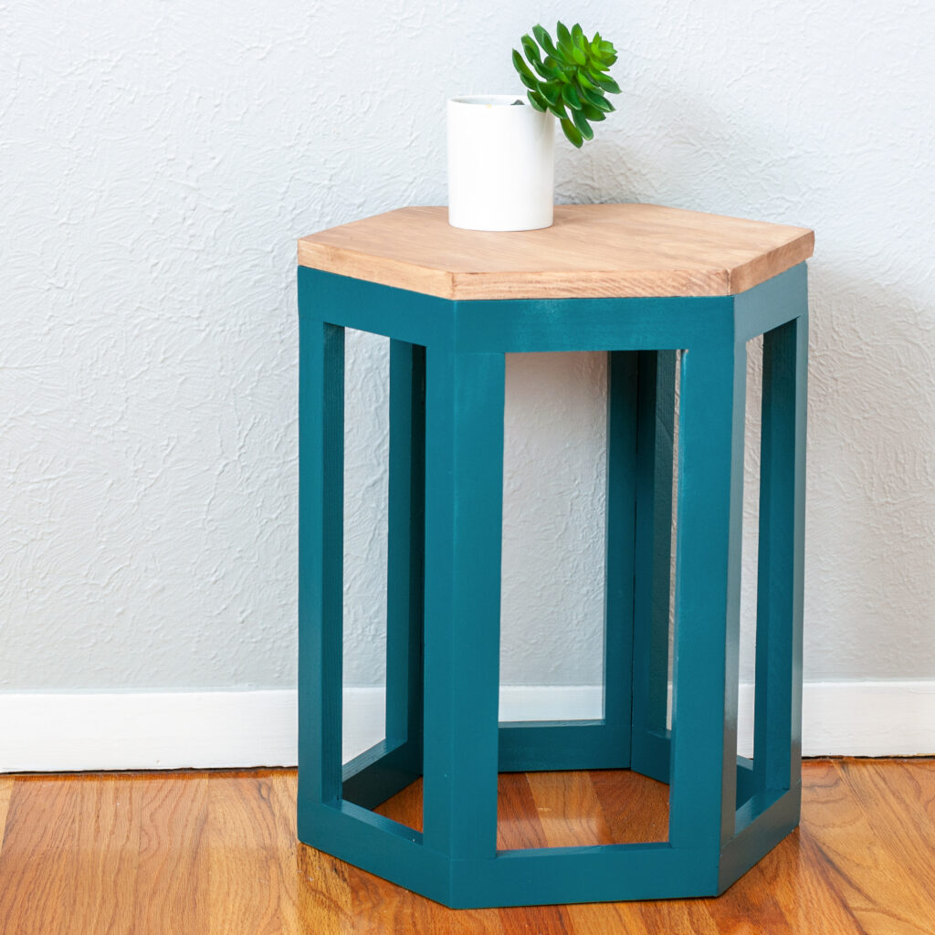 DIY Hexagon End Table Printable Plans - DIY Designs By Anika
