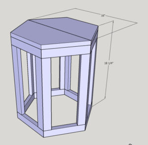 DIY Hexagon End Table Printable Plans - DIY Designs By Anika