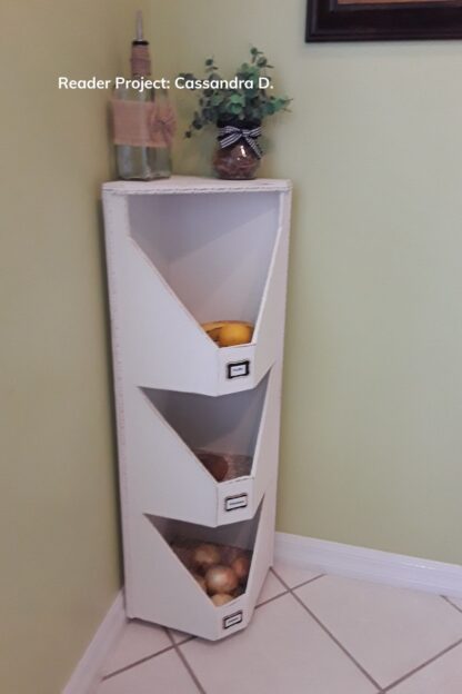 Corner Vegetable Bin – DIY Designs By Anika