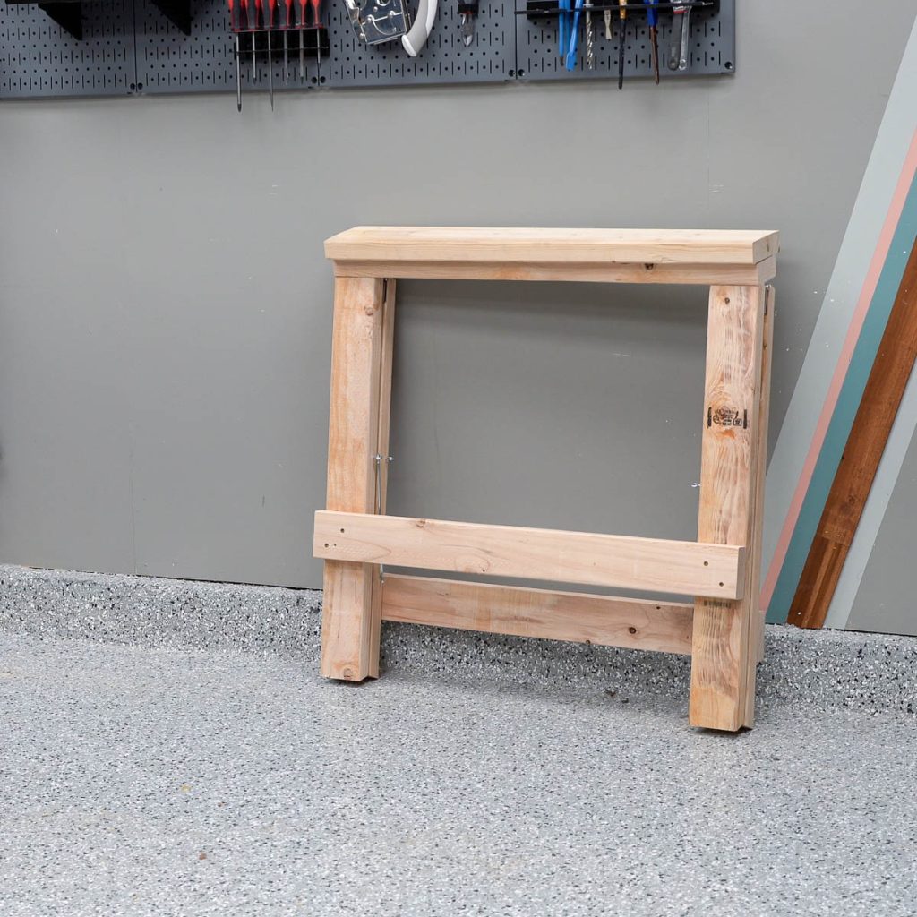 DIY Folding Sawhorse Plans - DIY Designs By Anika
