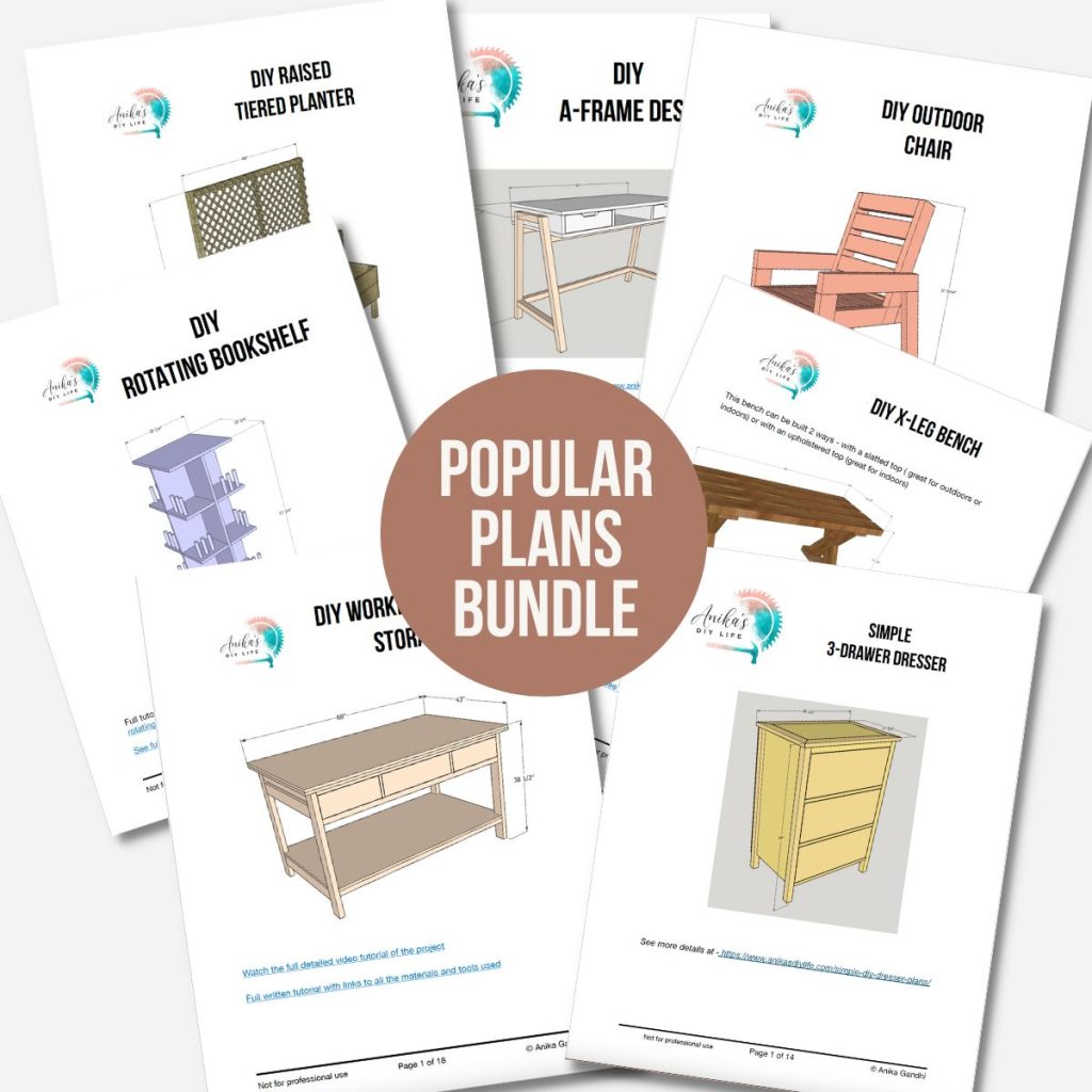 DIY A-Frame Desk Printable Plans - DIY Designs By Anika