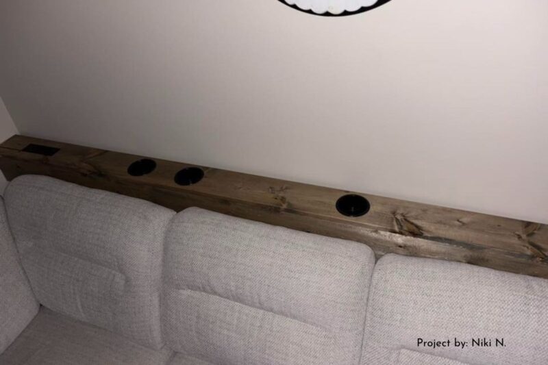 Diy Sofa Table With Charging Station Diy Designs By Anika